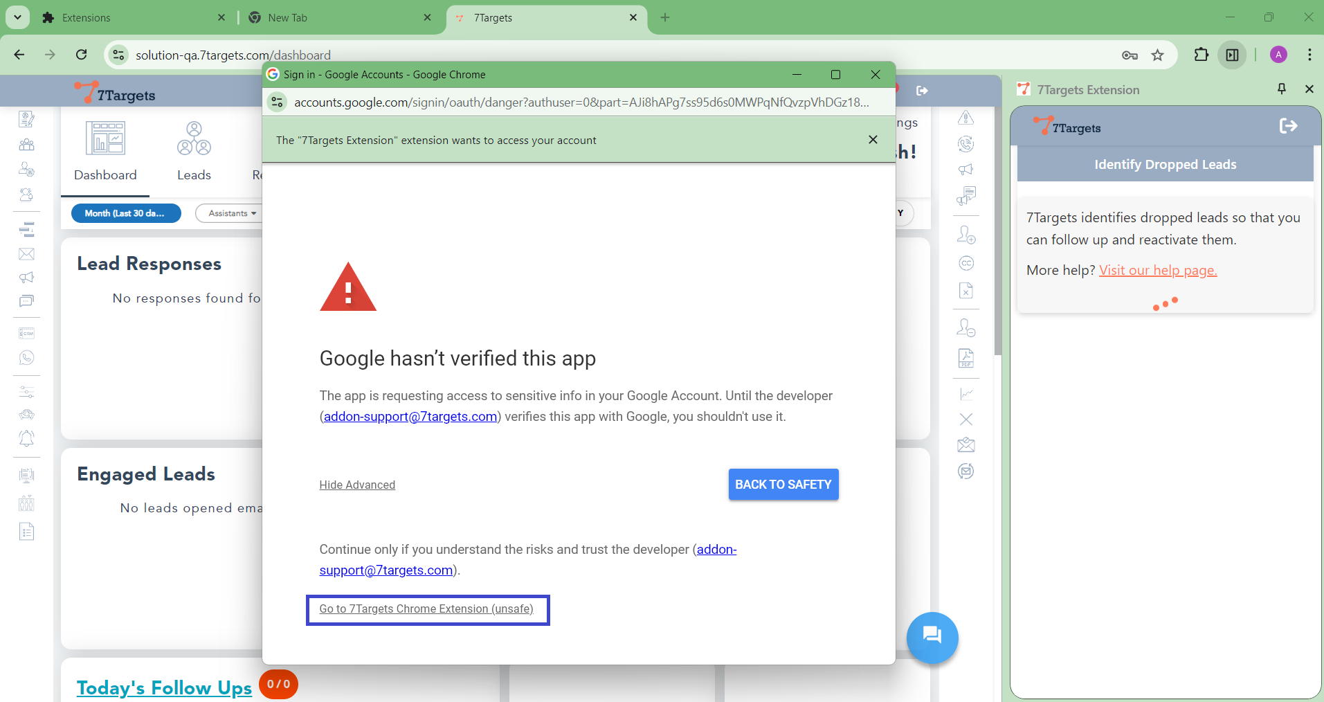 How to Identify Dropped Leads Using the 7Targets Chrome Extension ...